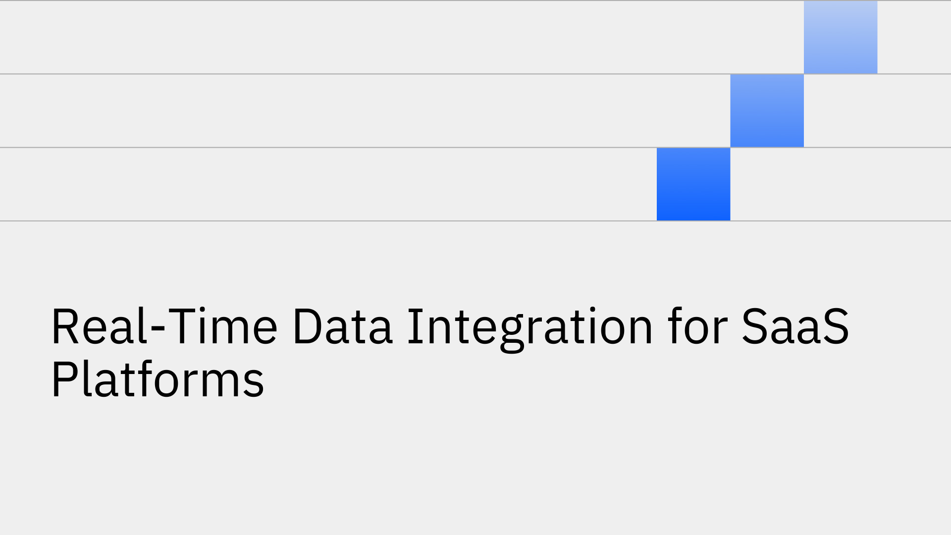 Real-Time Data Integration for SaaS Platforms